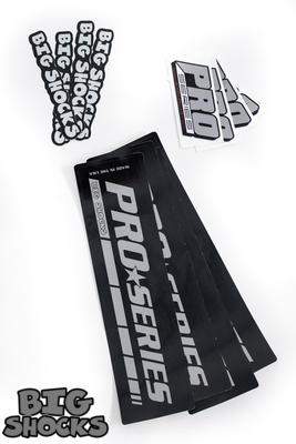 Big Shocks PRO Series Gray Decal Kit