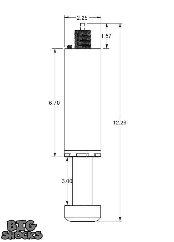 Big Shocks 2.25" x 3" Travel Bump Stop