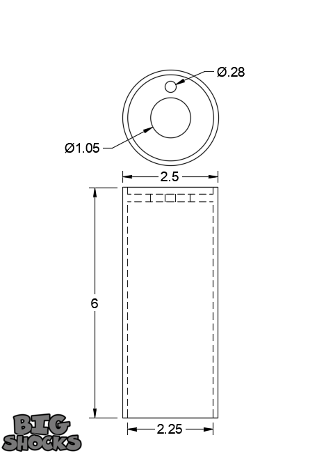 2.25" Bump Stop Mounting Can